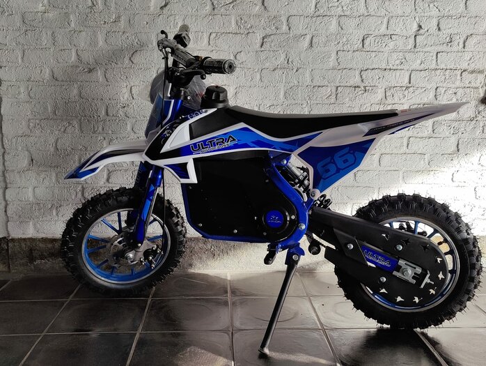 Blauwe offroad elektrische crossmoto 1000 Watt 48 Volt - Kindergarage ... Blauwe offroad elektrische crossmoto 1000 Watt 48 Volt - Kindergarage ...